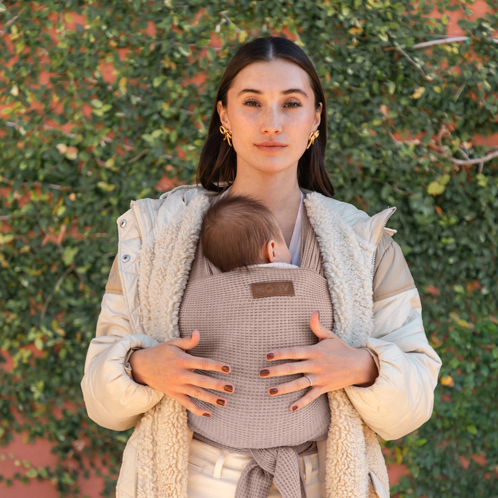 Waffle Knit Wrap - Sandstone – Moby Wrap NZ